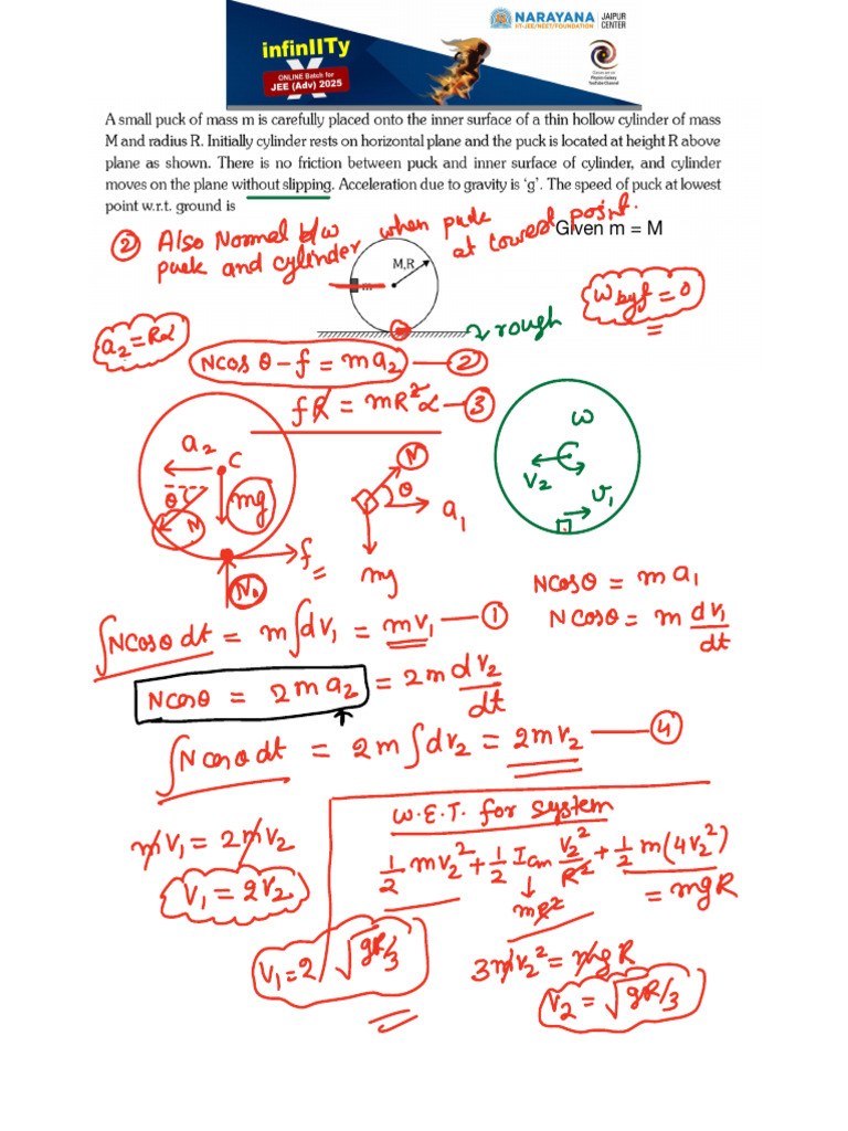 Physics-Mechanics-1 Class Notes by Harsh Sharma Sir PDF | PDF