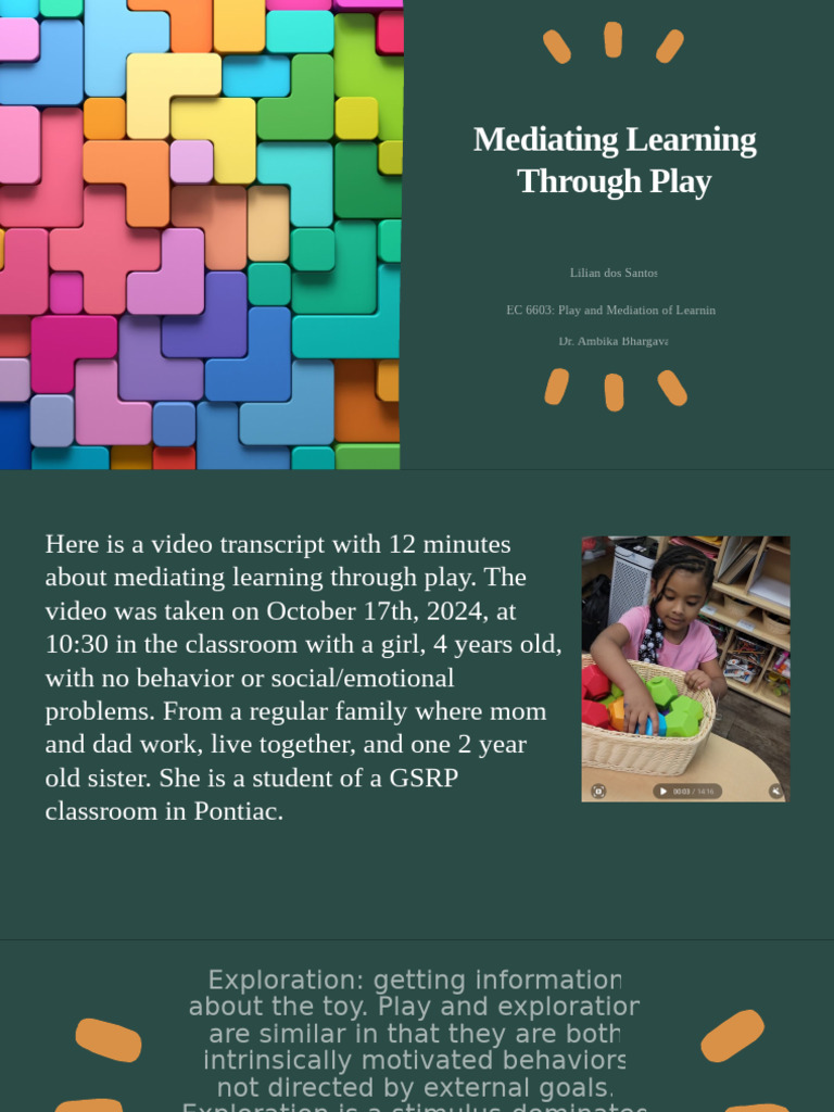 Learning Through Play: A Classroom Study | PDF