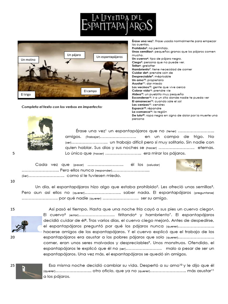 Espantapájaros solitario y su destino trágico | PDF
