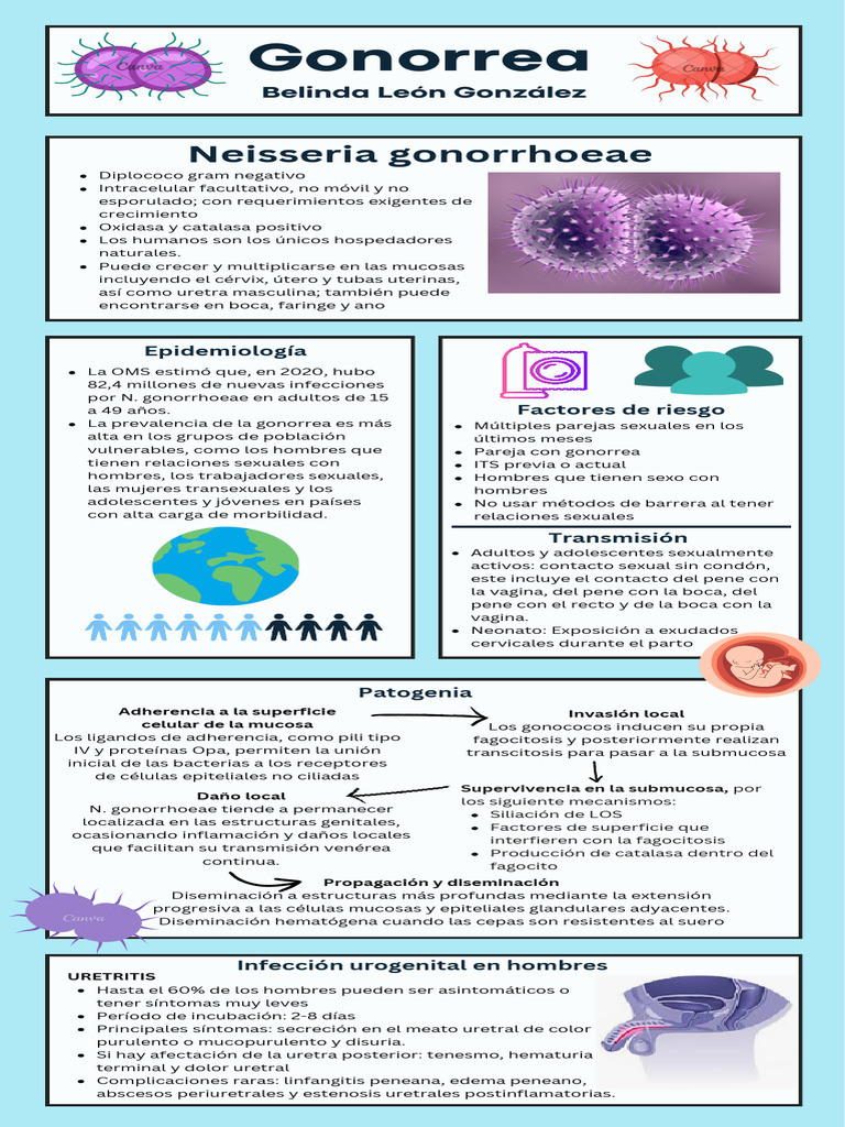 Gonorrea | PDF | Enfermedades y trastornos | Especialidades Medicas