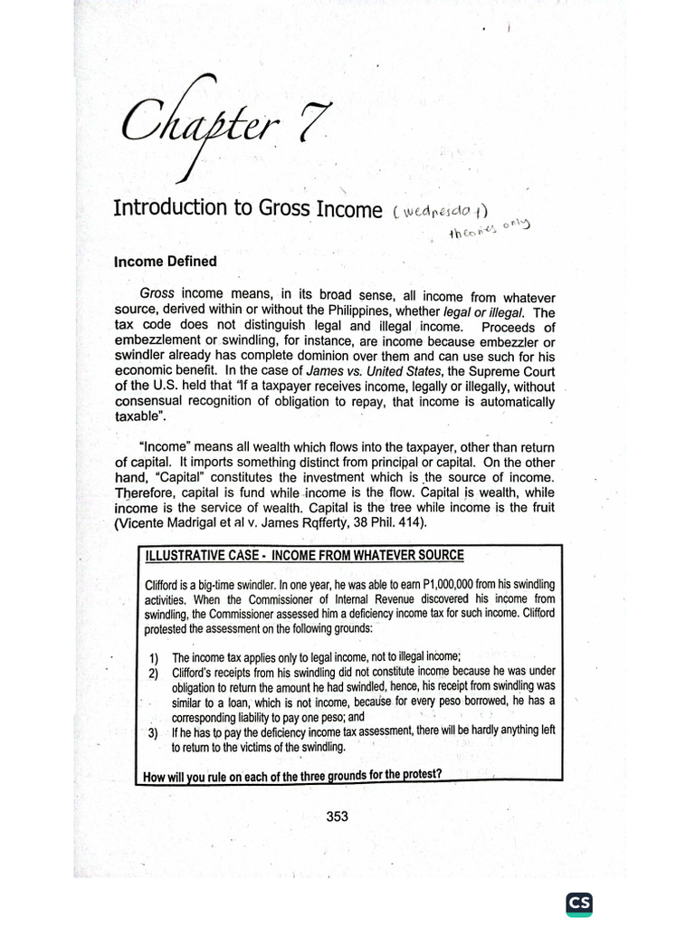 Income Tax Ch7 | PDF