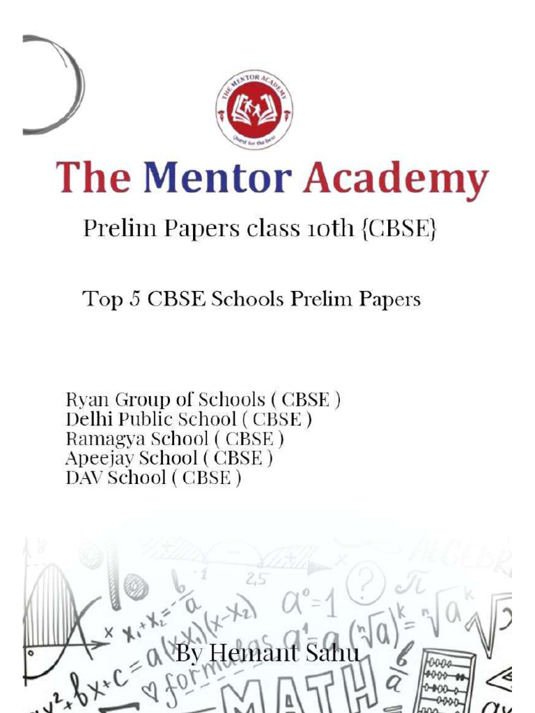 RYAN Prelim Paper CBSE | PDF