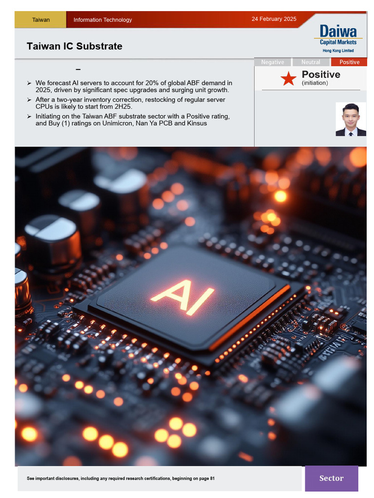 ABF Substrate Initiation - Daiwa (82 Pages) | PDF | Graphics Processing ...
