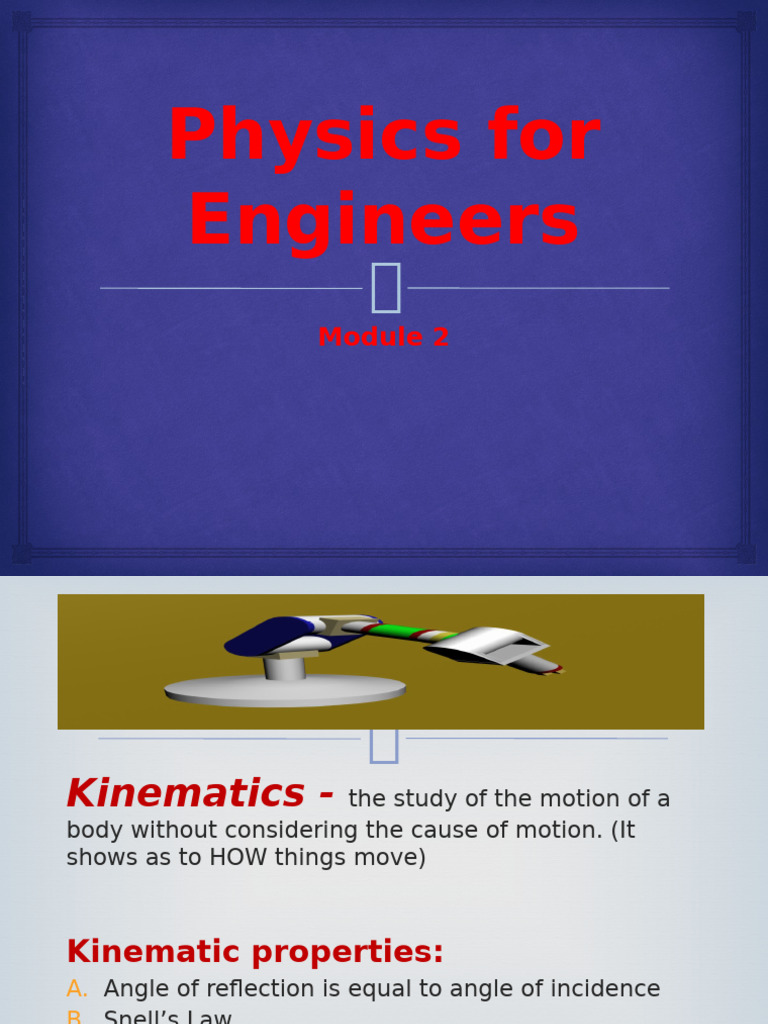 Module 4 | PDF | Velocity | Kinematics
