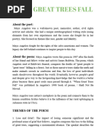 when great trees fall | PDF | Poetry | Maya Angelou