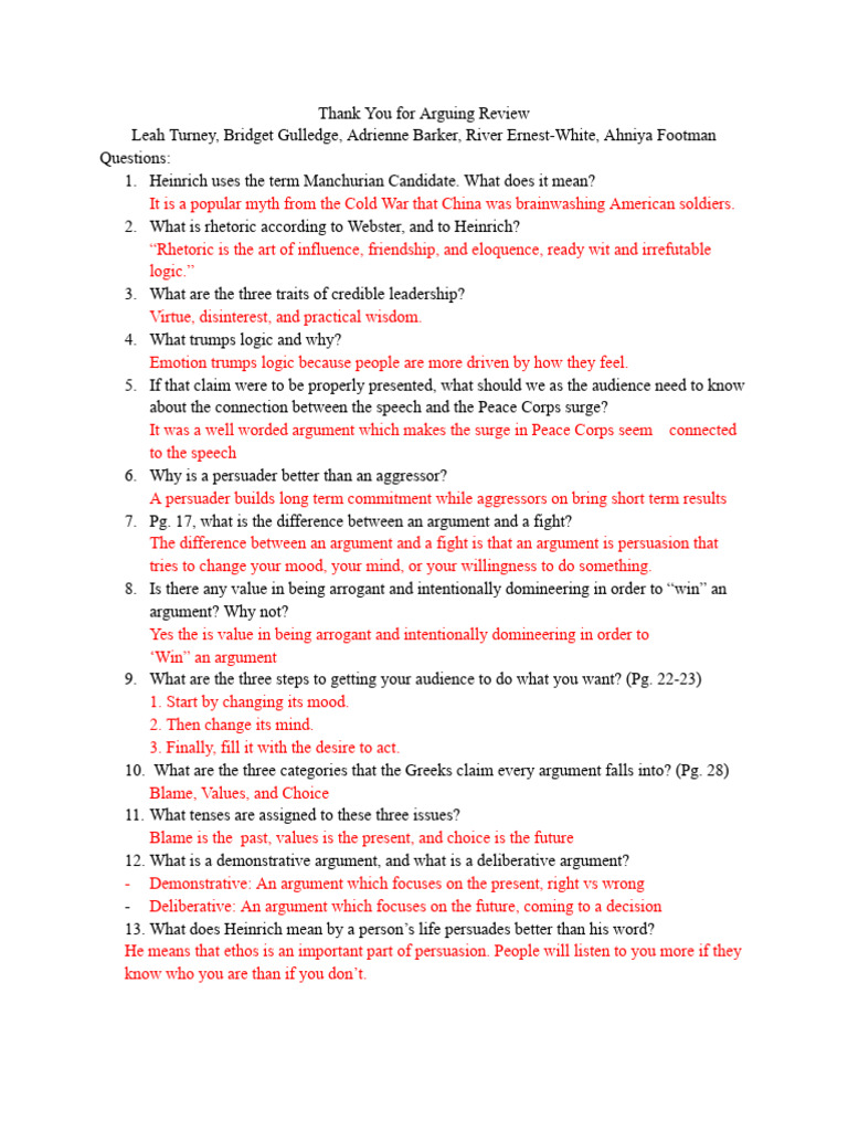 "Review of Thank You for Arguing" | PDF | Persuasion | Rhetoric