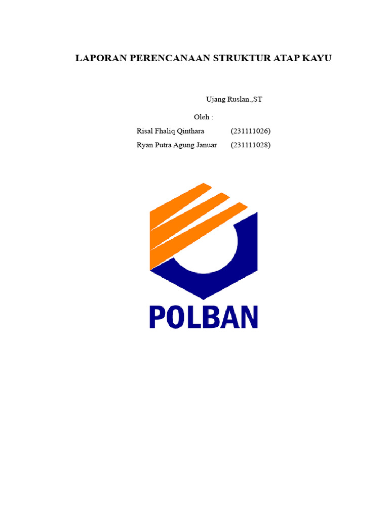 Ttugas Besar Struktur Kayu - Kelompok 6 - 2a Tkge | PDF