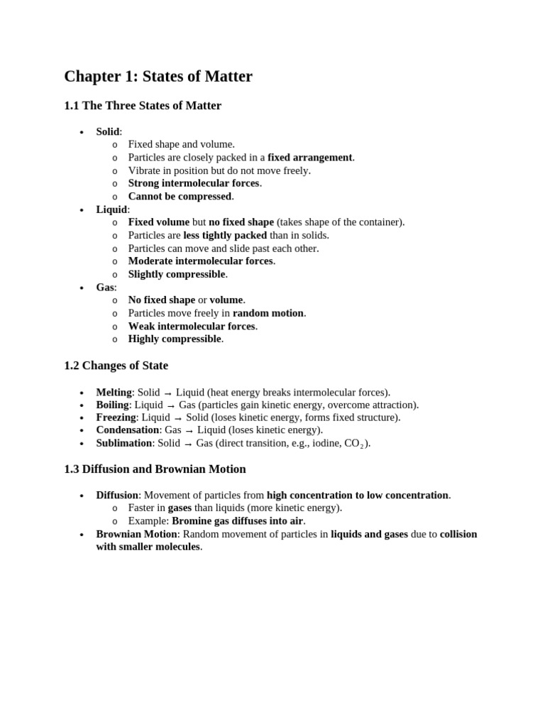 Understanding States of Matter | PDF