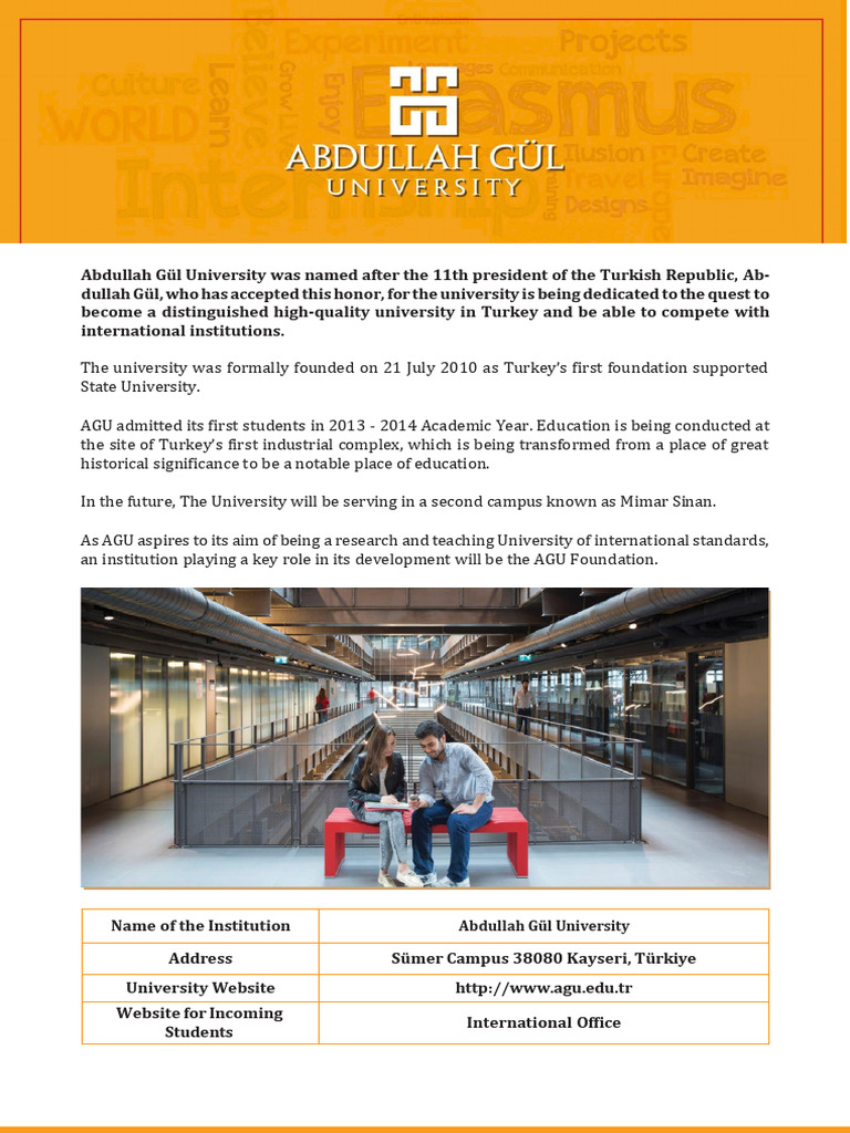 Abdullah Gul University | PDF | Turkey