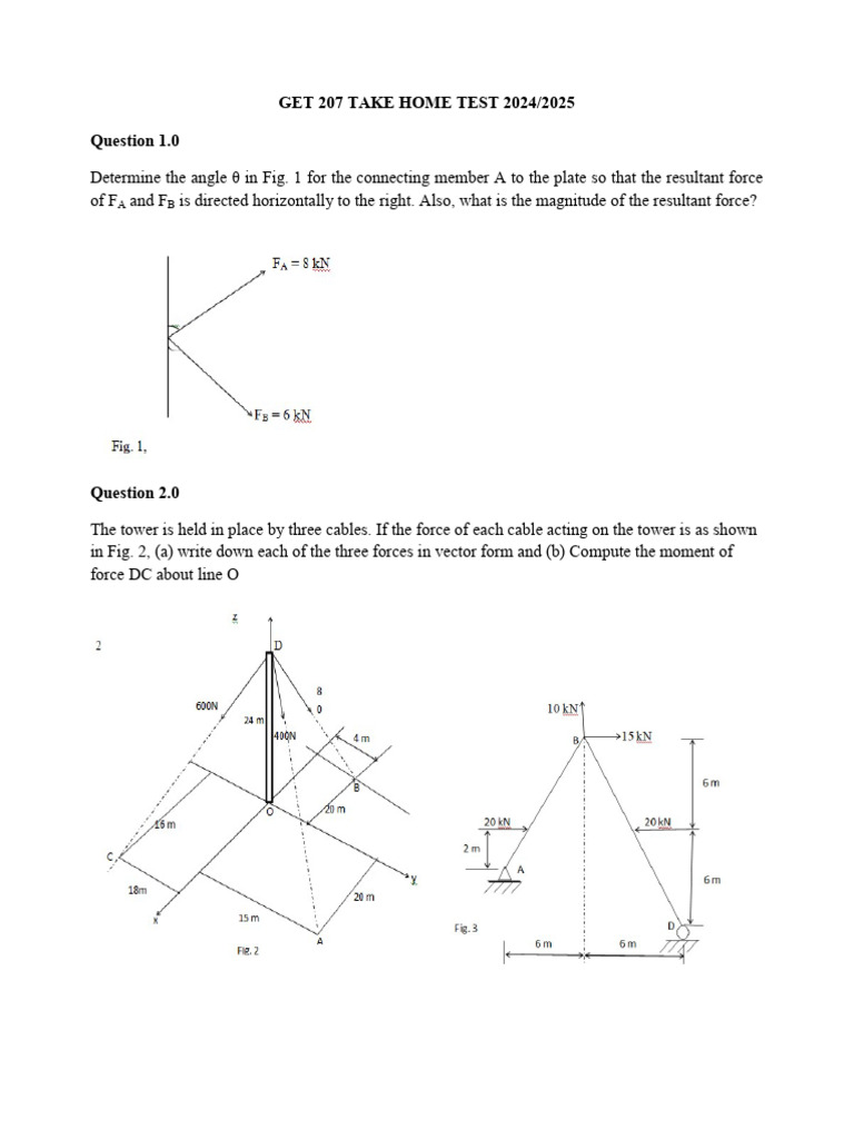 GET 207 Take Home Test Questions 2024 | PDF