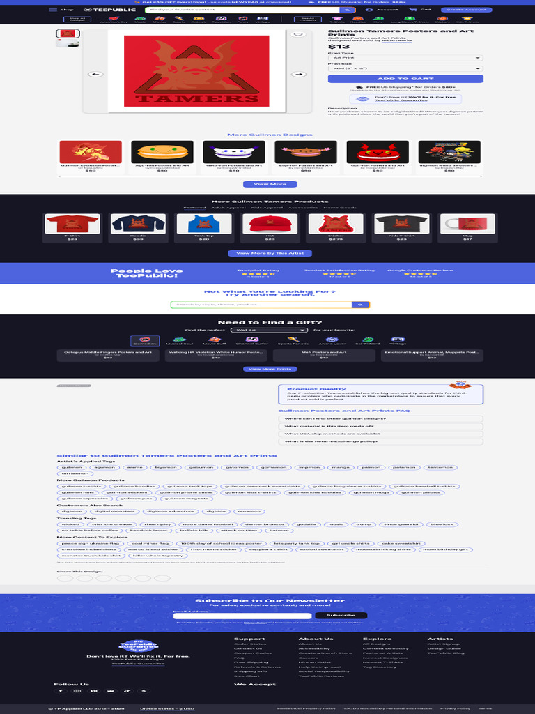 Guilmon Tamers - Guilmon - Posters and Art Prints - TeePublic | PDF