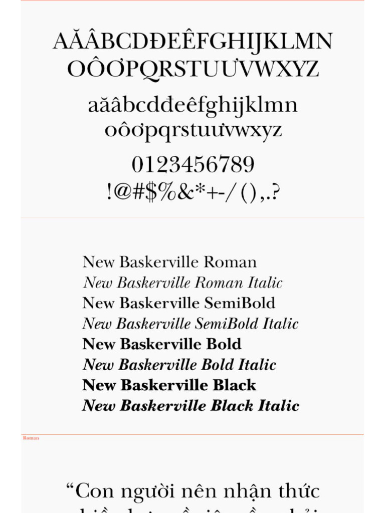 baskerville font việt hóa | PDF