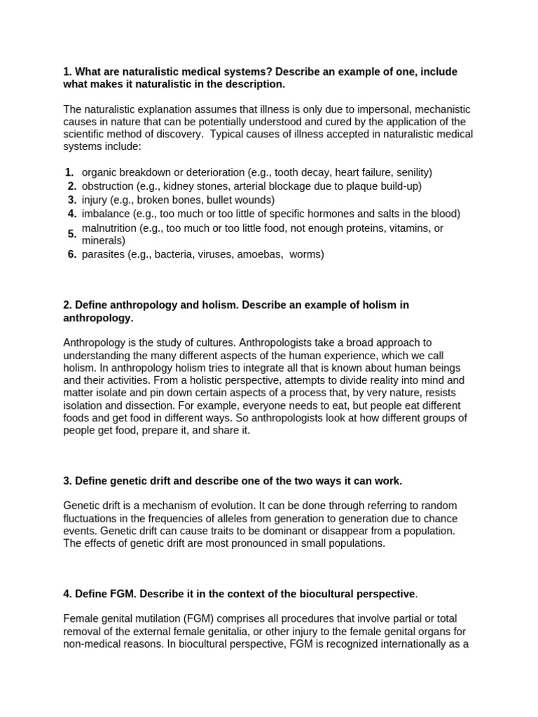 Holism in Anthropology Explained | PDF | Anthropology | Holism