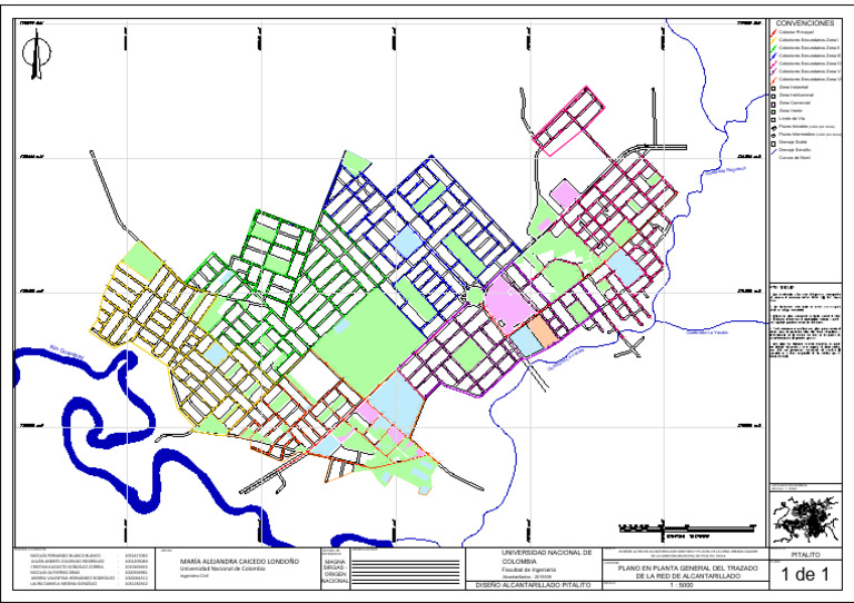 Anexo 2. Plano Red de Alcantarillado | PDF | Alcantarillado | Saneamiento