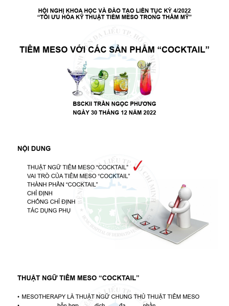 Tiêm meso với các sản phâm cocktail | PDF