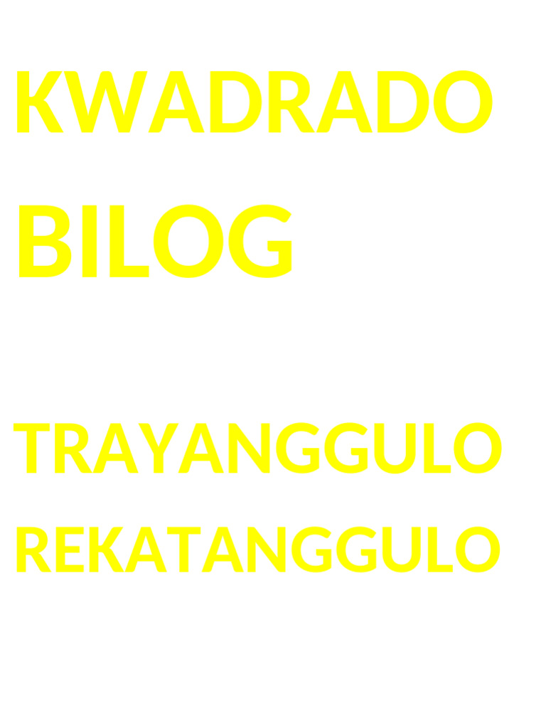 KWADRADO | PDF