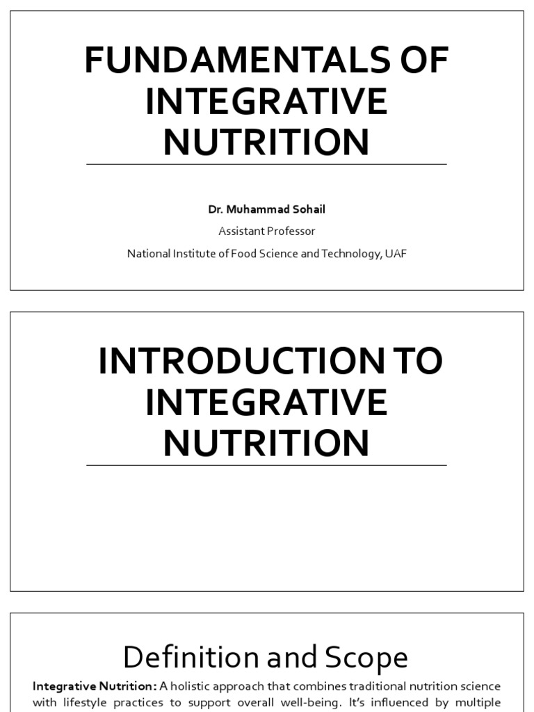 Integrative Nutrition Basics Guide | PDF | Foods | Nutrition