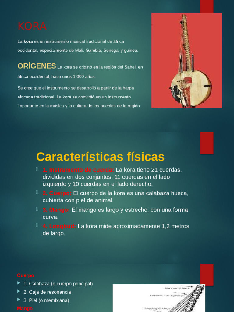 La Kora: Instrumento Musical Africano | PDF | Sonido | Instrumentos de ...