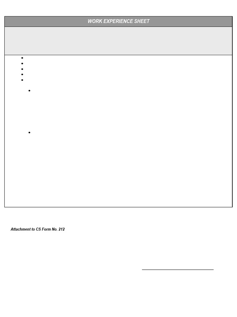 Work-Experience-Sheet JEAN | PDF | Learning | Behavior Modification