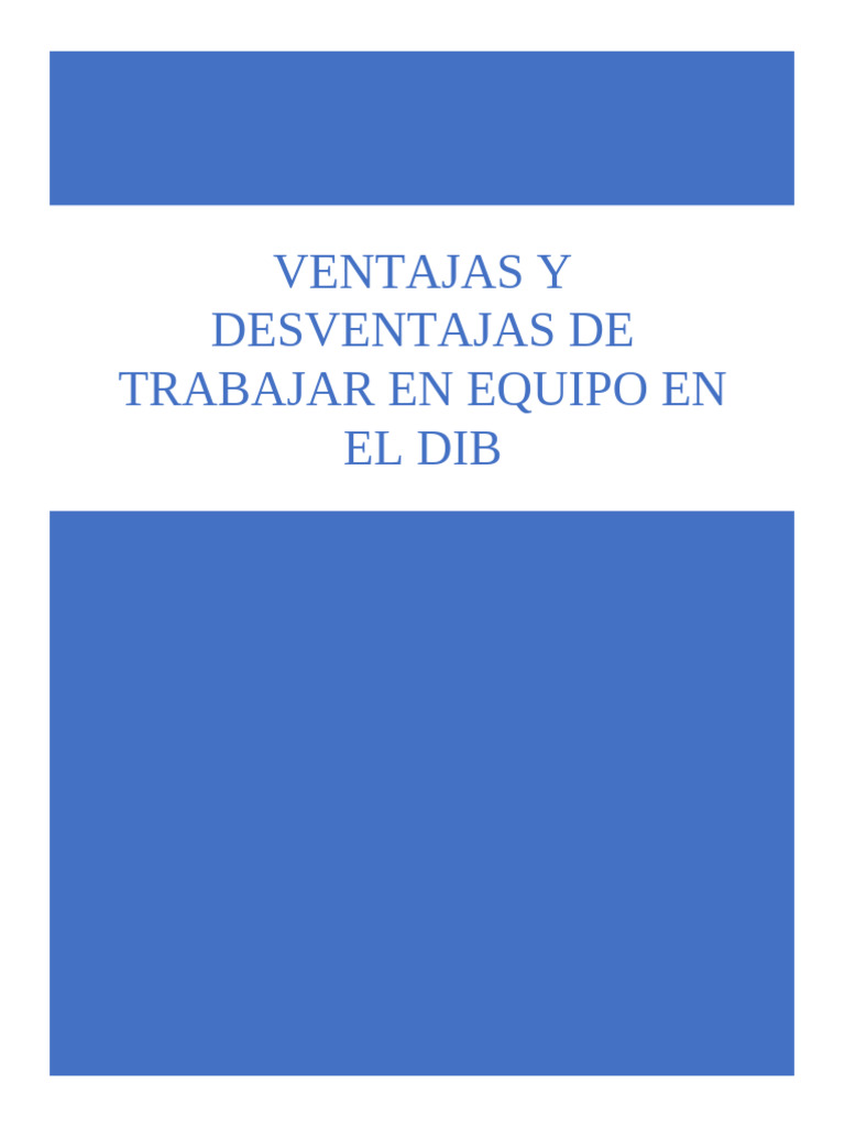 Ventajas y Desventajas | PDF