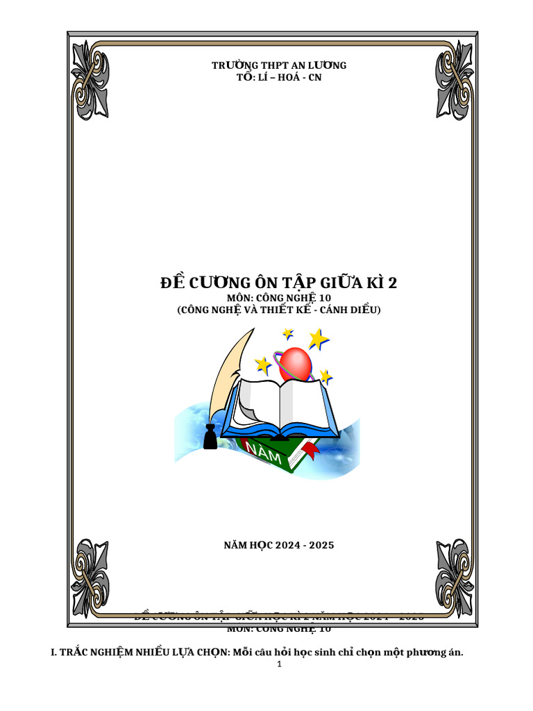 Đề Cương Cn 10 Gk 2 | PDF