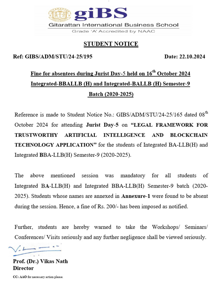 Fine for Jurist Day Absentees | PDF