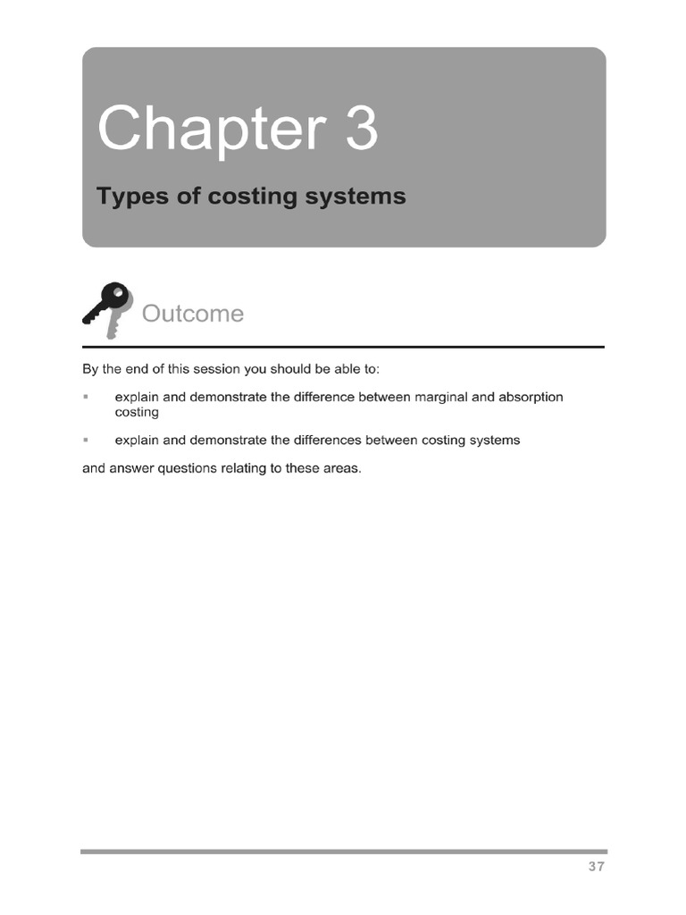 AAT L3 - MATS - Chapter 3 - Type of Costing Systems | PDF | Cost Of Goods Sold | Profit (Economics)