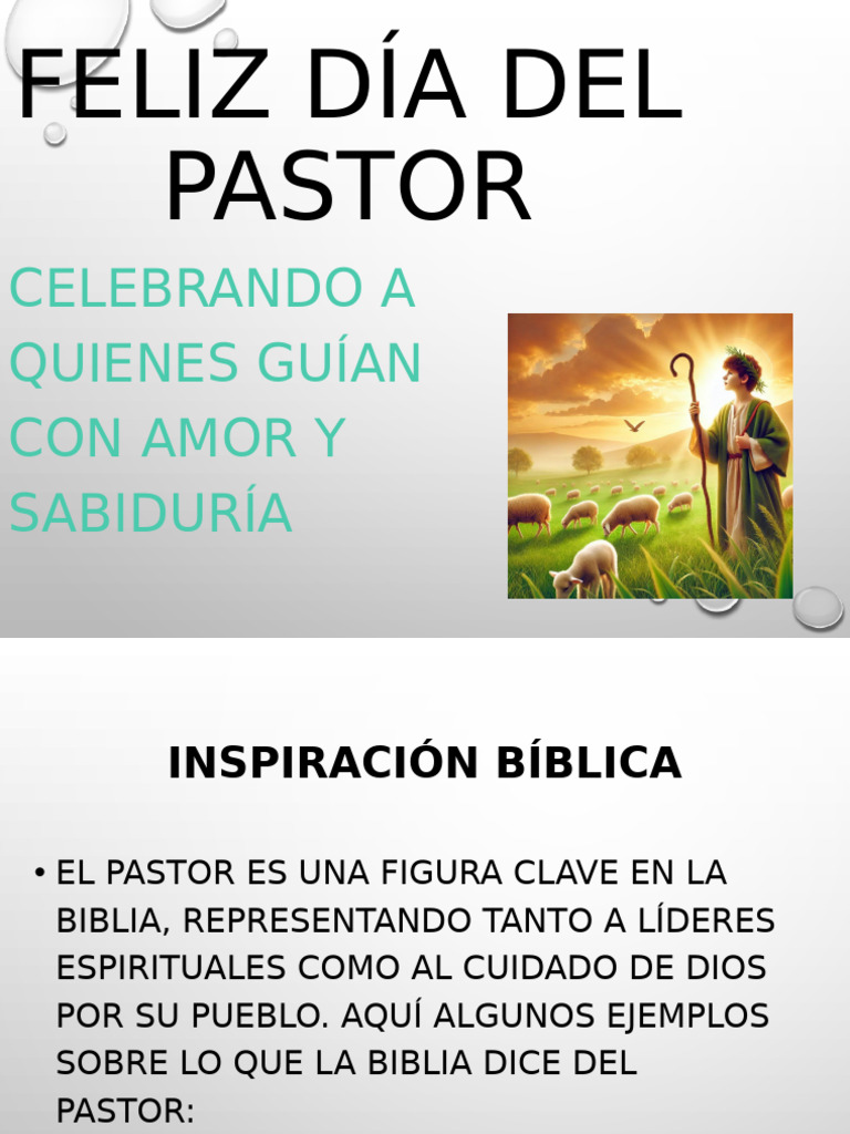 Agradecimiento en el Día del Pastor | PDF