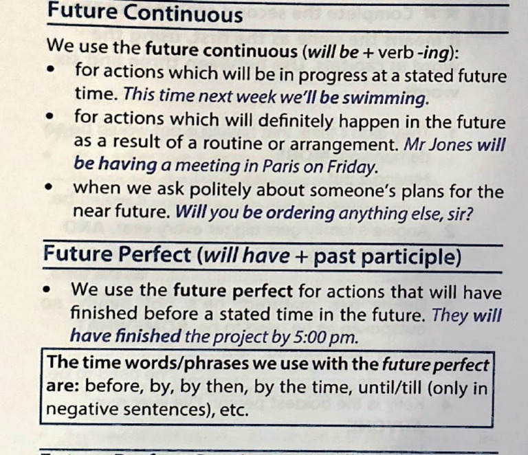 future perfect | PDF