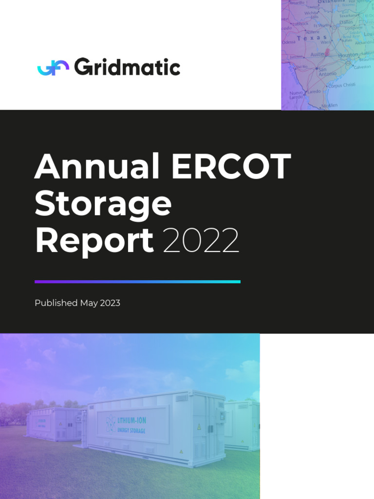 ERCOT Gridmatic 2022 Storage Report | PDF | System On A Chip | Energy ...