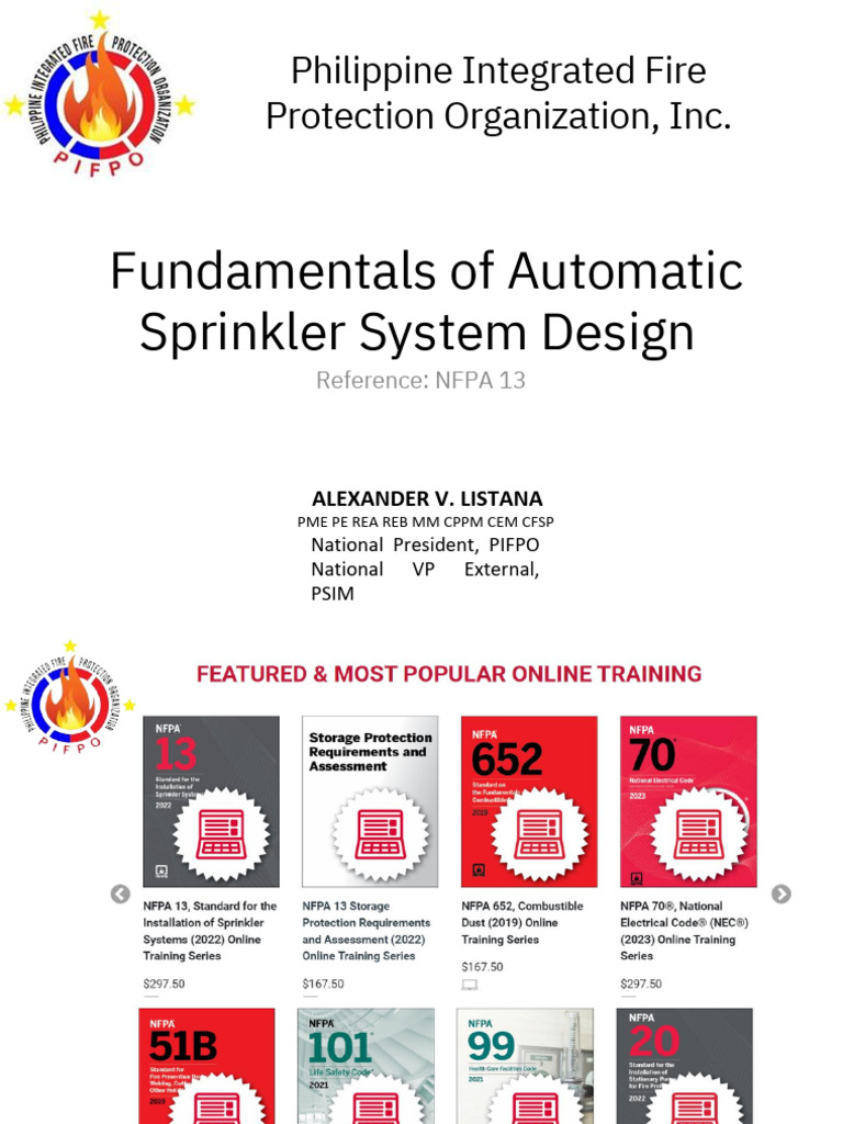 Design Fundamentals of Automatic Sprinkler System - PDF | PDF | Fire ...