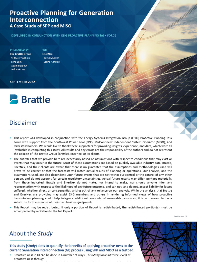 ESIG-Proactive-GI-Planning-Final-Study | PDF | Electric Power