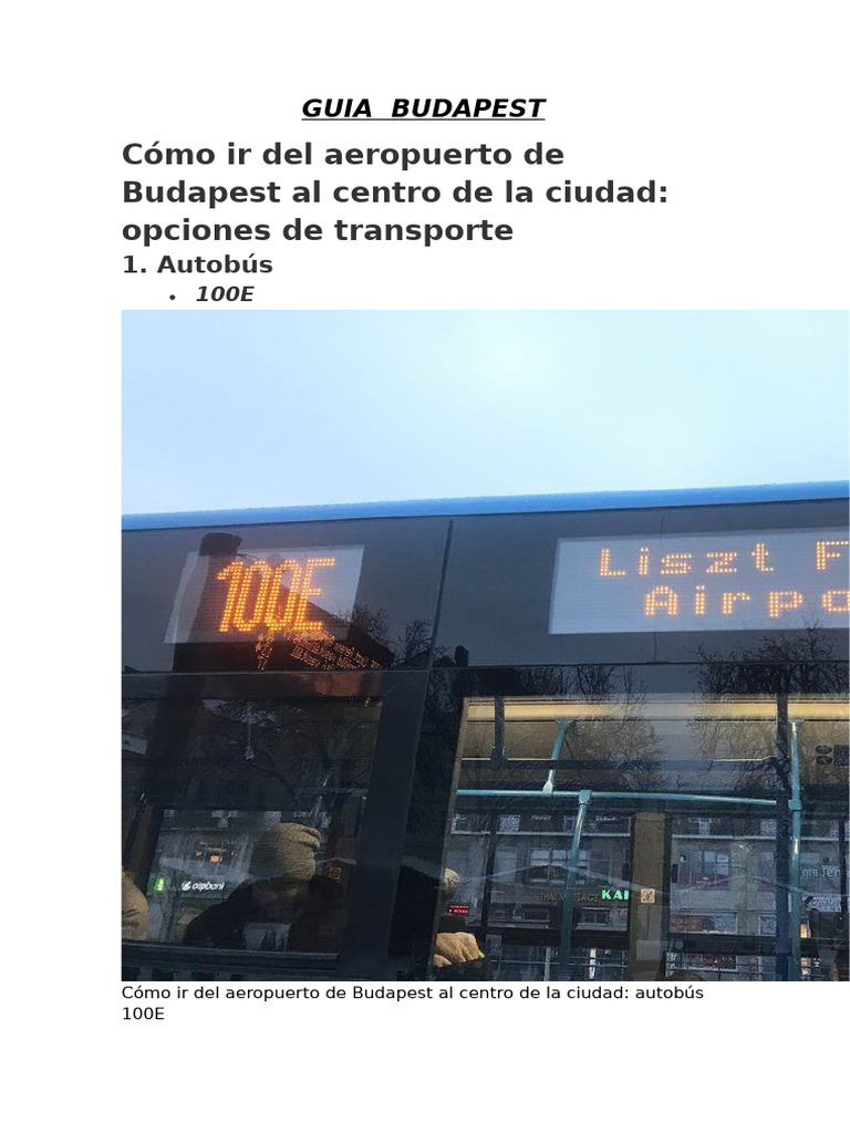 Guia de BUDAPEST | PDF | Budapest