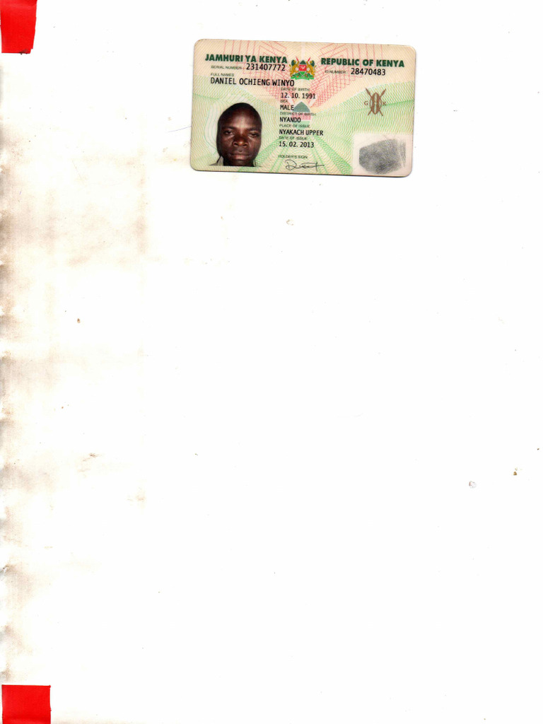 Daniel Id Card | PDF