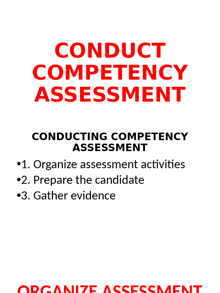 CONDUCT COMPETENCY ASSESSMENT (Final) | PDF | Educational Assessment ...