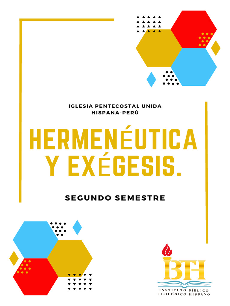 Exegesis y Hermeneutica | PDF | Biblia | Hermenéutica