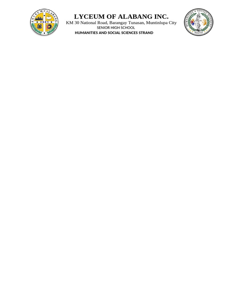 Work Immersion Format | PDF