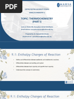 Thermochemistry Formula Sheet Guide | PDF | Heat | Calorimetry