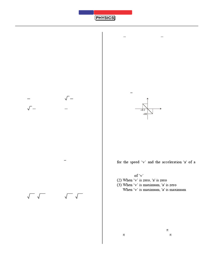 Simple Harmonic Motion Practice Questions | PDF | Oscillation | Physics