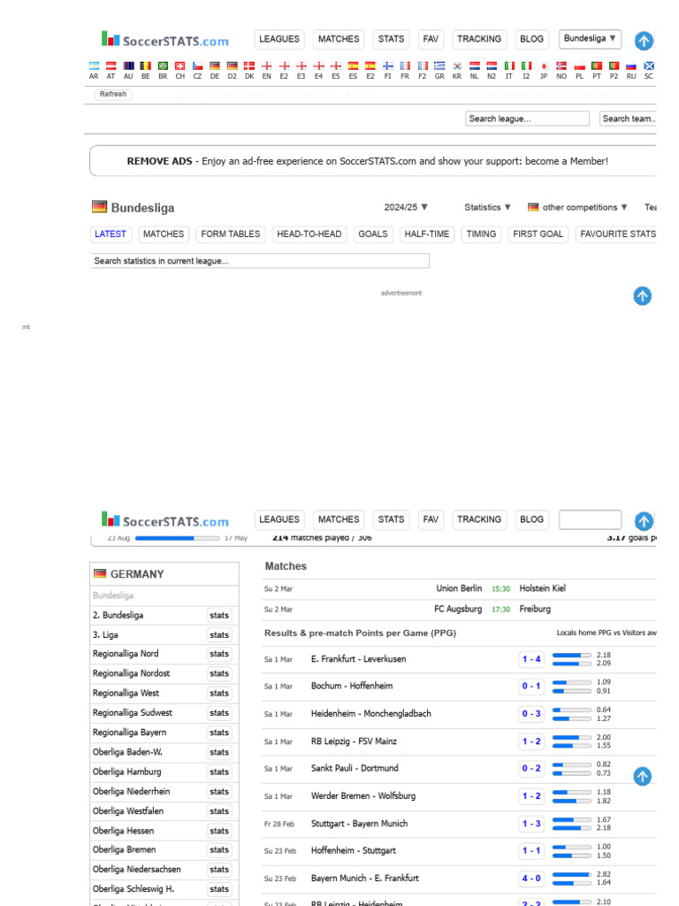 Bundesliga Table and Results 2023-24 | PDF | Association Football ...