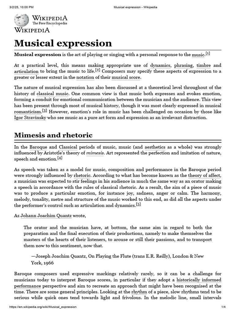 02 Musical Expression | PDF | Musicology | Performing Arts