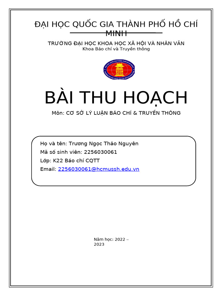 Bìa Bài Thu Ho CH | PDF
