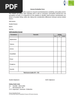 Food Taste Panel Evaluation Form 2 | PDF | Career & Growth