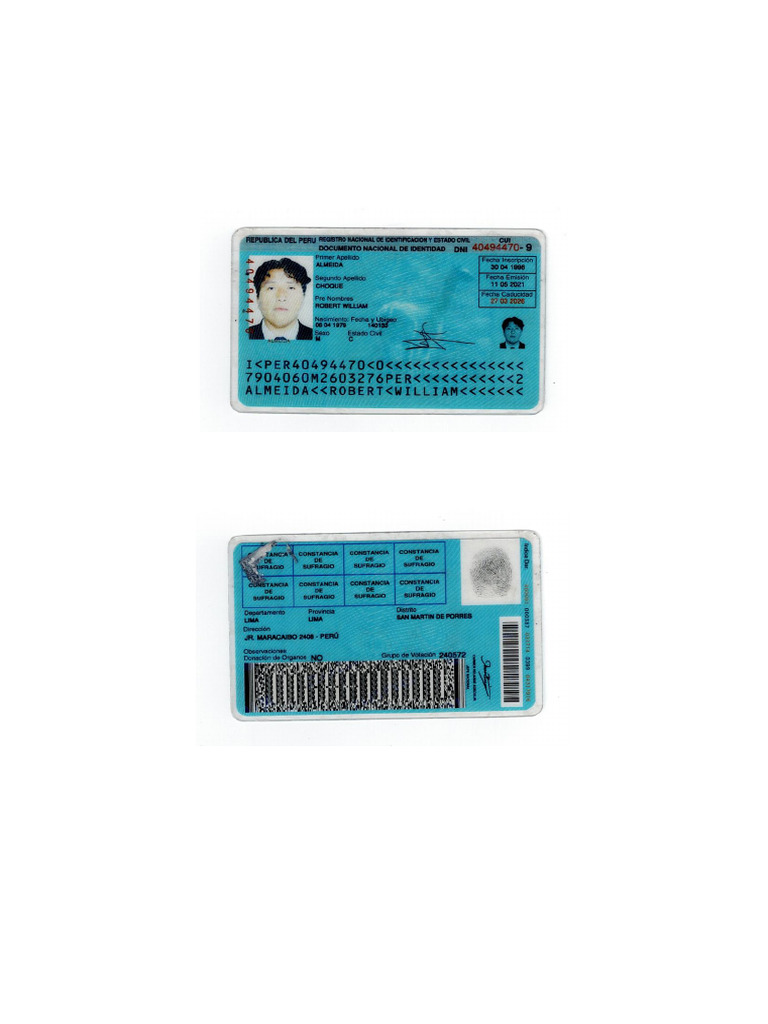 Dni Robert Almeida | PDF