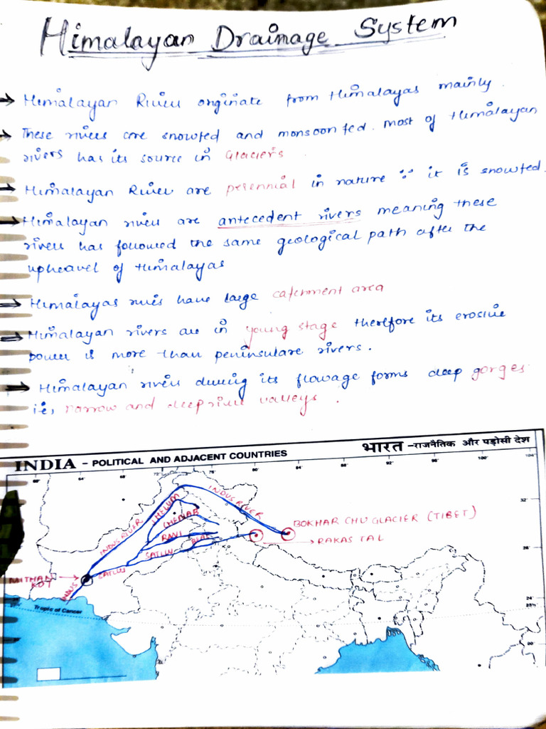Himalayan Drainage System Overview | PDF