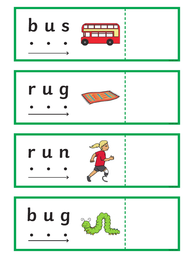 CVC Words U Read and Reveal Ver 2 | PDF
