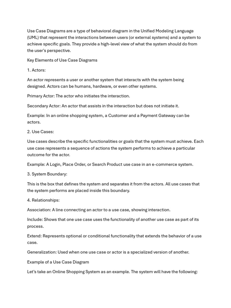 Software Engineering Chapter 2 | PDF | Class (Computer Programming) | Use Case