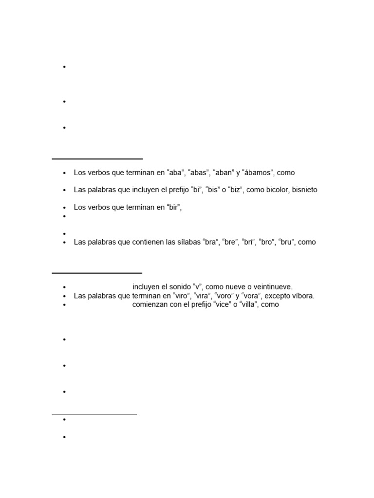 Guía de Uso de B, V, G, J, H, C, S y Z | PDF | Unidades Semánticas ...