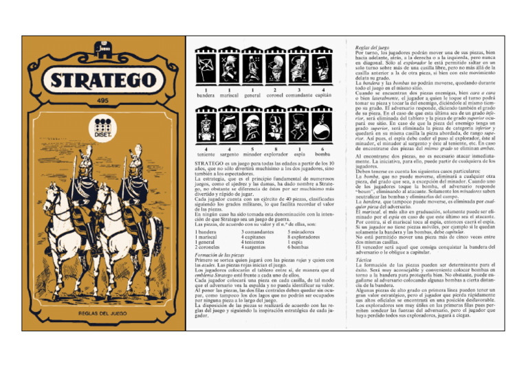 Stratego Instrucciones | PDF