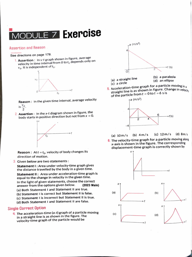 HW Graph Kinematics | PDF | Acceleration | Velocity